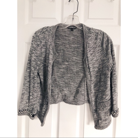 Express | Tops | Express Grey Knit Cardigan | Poshmark